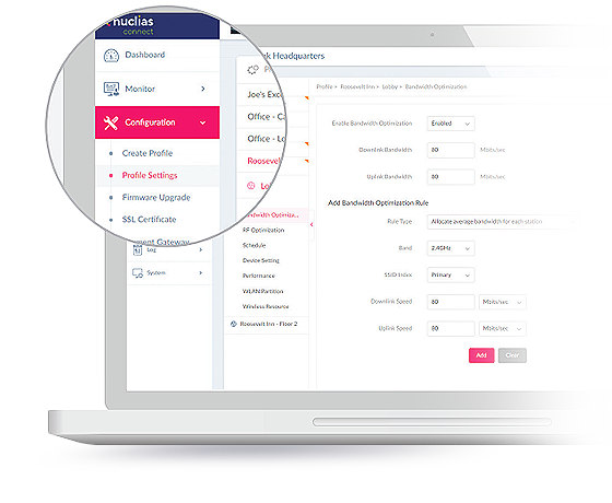 D-Link Nuclias Connect is our Network Management Solution