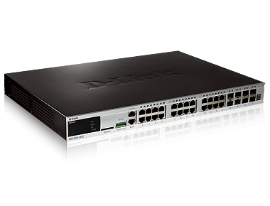 28-PORT GIGABIT XSTACK LAYER 3+ MANAGED STACKABLE SWITCH WITH 24 UTP (4 ...