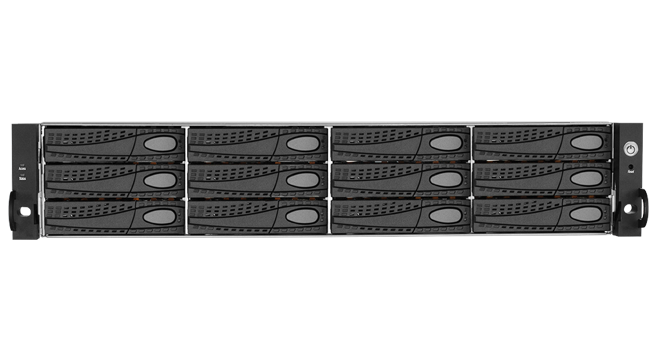 12-Bay SAS/SATA Storage Array - Single (Dual) Controller with 2 (4 ...
