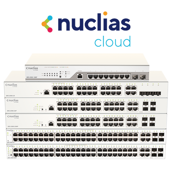 Nuclias Cloud-Managed 10-Port Gigabit 130W PoE switch with 8 PoE RJ45 ...